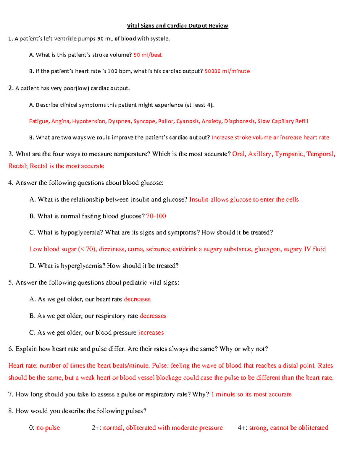 Vital Signs Review updated KEY - Vital Signs and Cardiac Output Review ...
