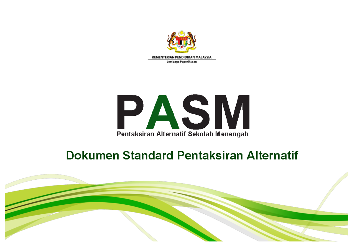 5. DSPA PASM - Reference - Dokumen Standard Pentaksiran Alternatif PASM ...