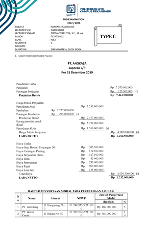 Formulir-F2-01 - Provinsi Kabupaten/kota Kecamatan Desa/Kelurahan Kode ...