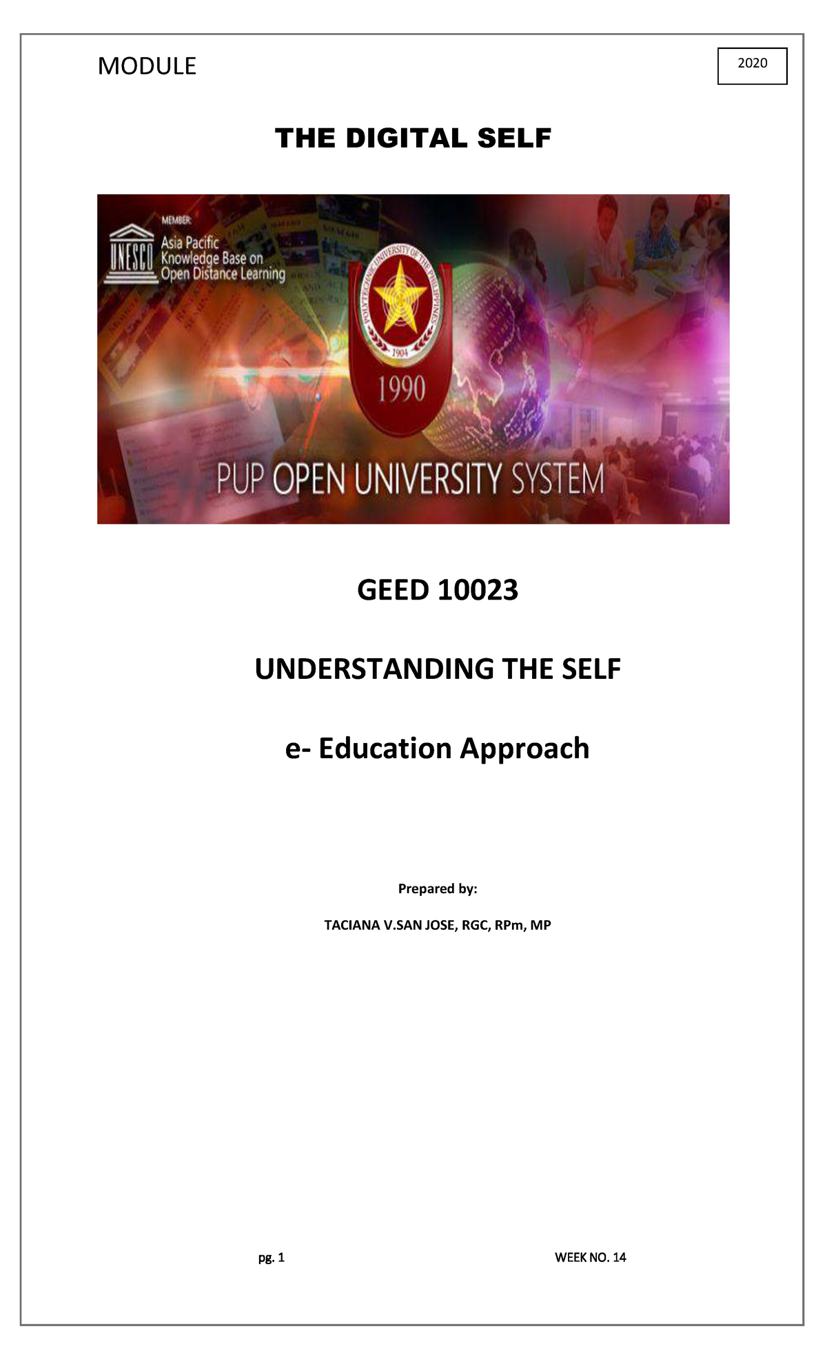 The-digital-Self - Finals Lesson - MODULE THE DIGITAL SELF GEED 10023 ...