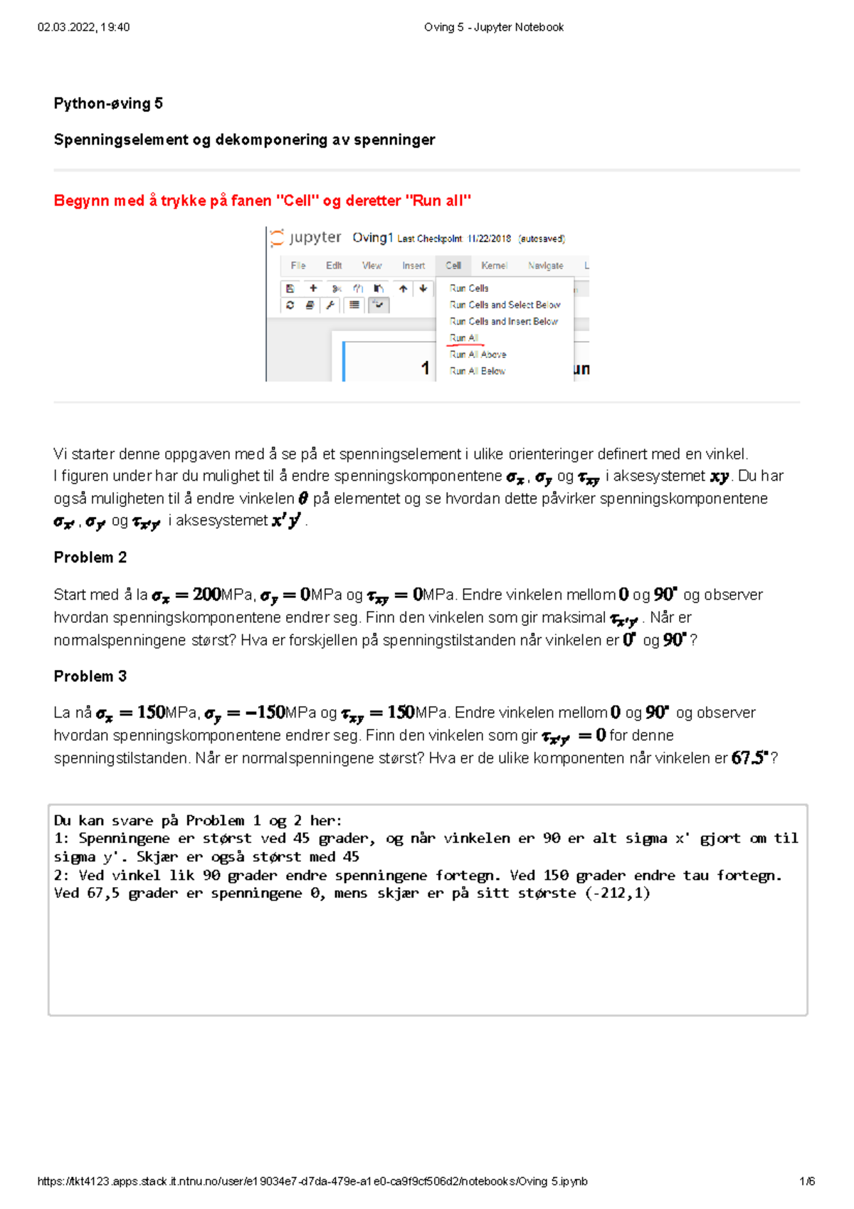 Oving 5 - Jupyter Notebook - Problem 2 Problem 3 Python-øving 5 ...