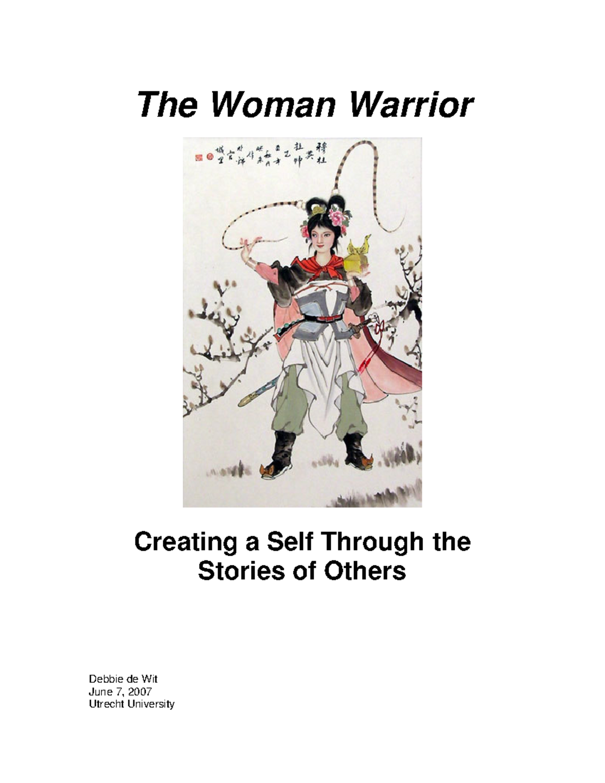 The Woman Warrior - With every reading, new layers emerge, and the ...