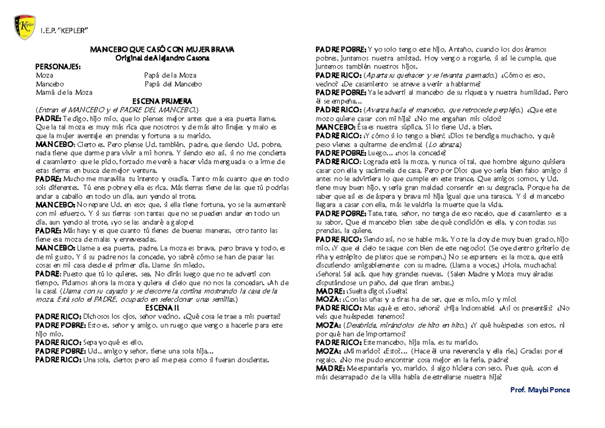 733905679 Mancebo QUE CASO CON Mujer Brava - I.E. “KEPLER” Prof. Maybi ...
