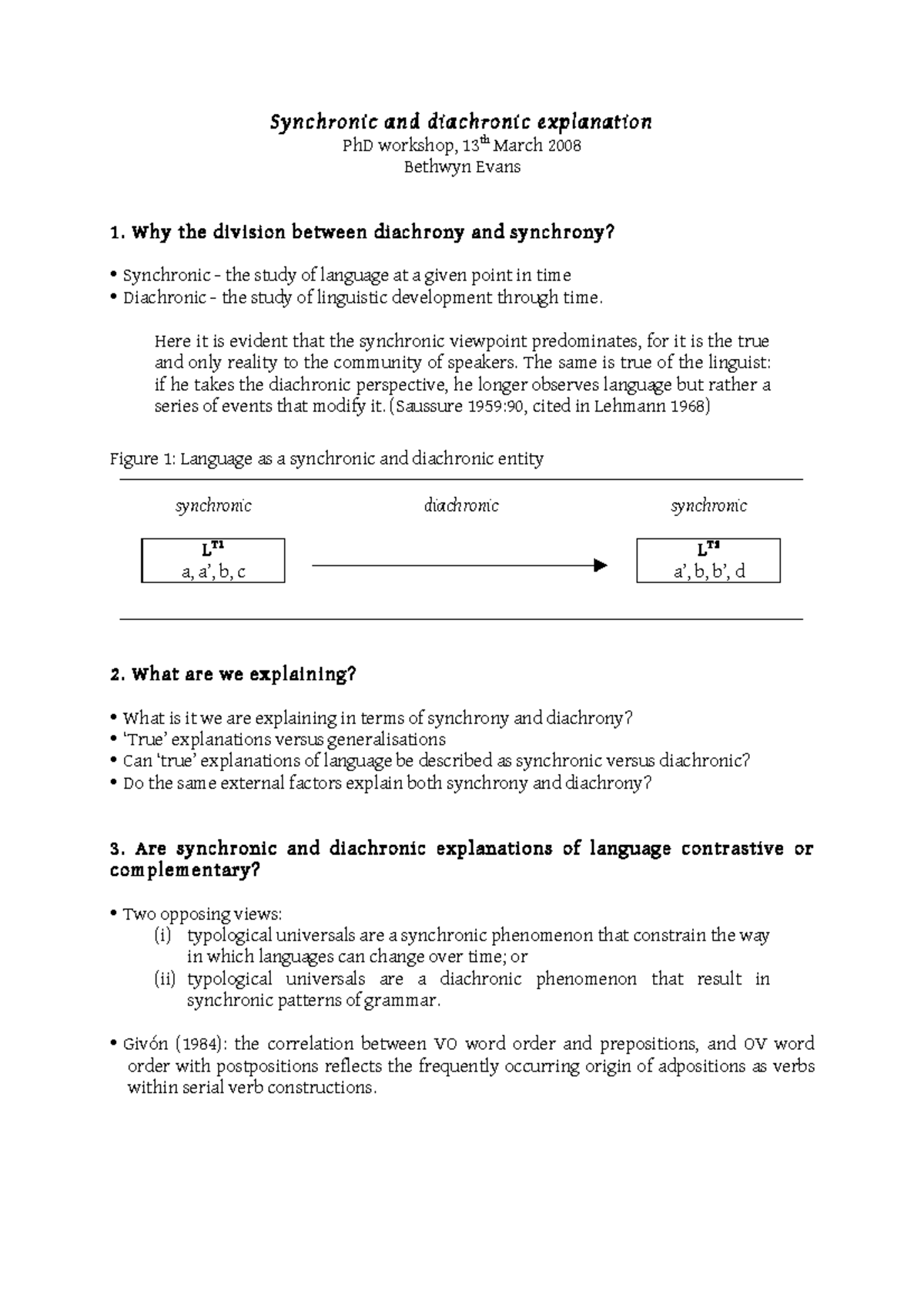 Topic 5-Synchronic-and-Diachronic-Explanation - Synchronic and ...