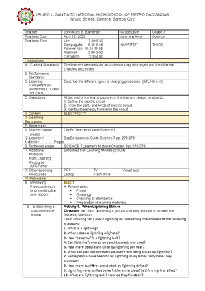 Assessment 23 - None - BSEd SCIENCE - Studocu