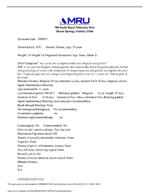 Annotated-SOAP NOTE Adult-Gero Fall 2018 docx - NGR 6201L: ADVANCED ...