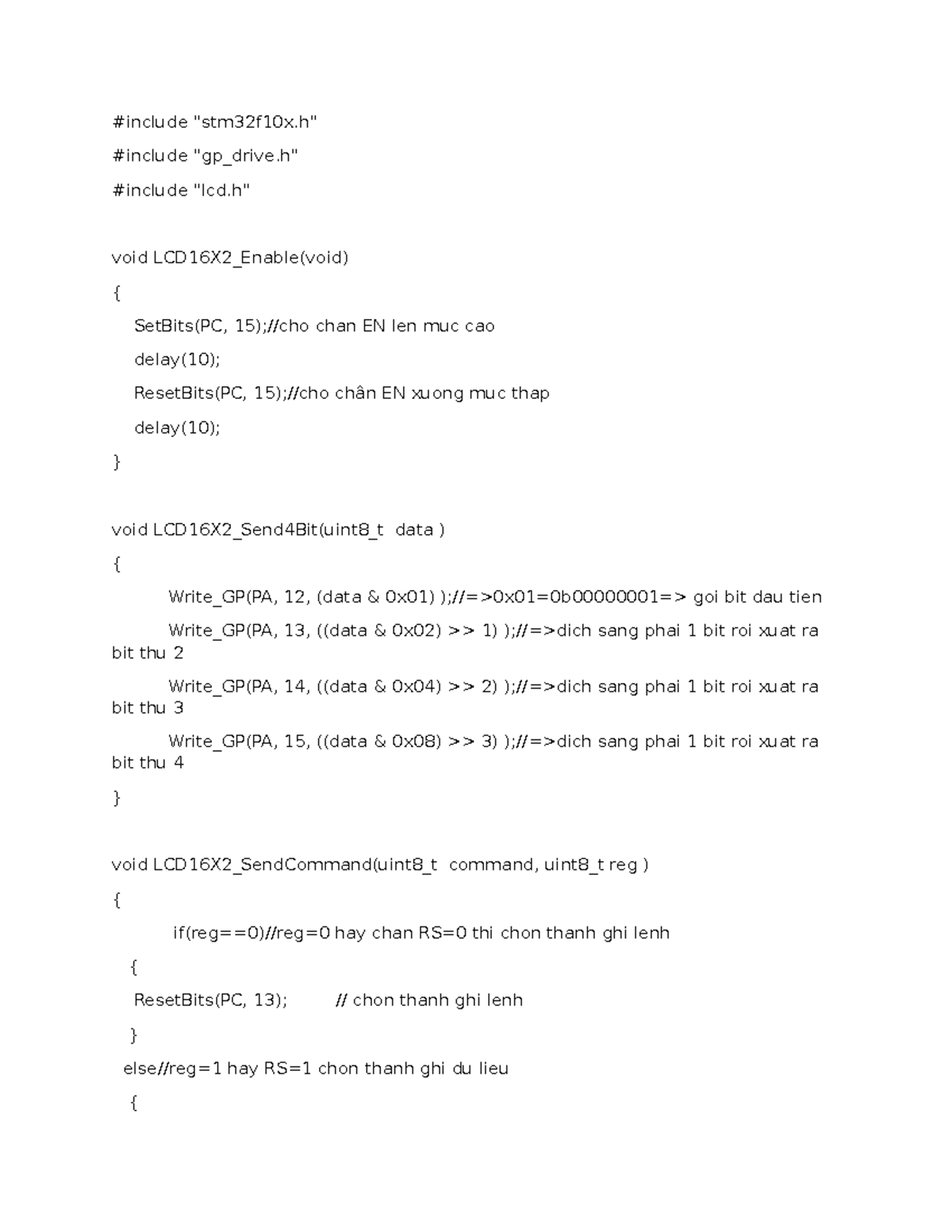 Keypad - #include "stm32f10x" #include "gp_drive" #include "lcd" void - Studocu