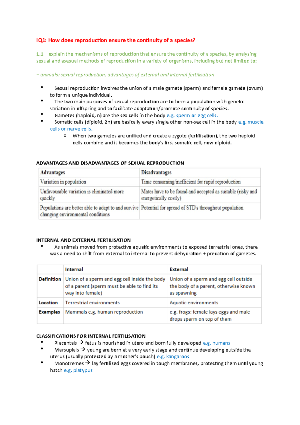 Higher School Certificate Module 5 Heredity Notes Complete Band 6 All ...