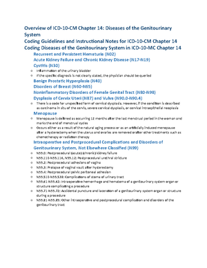 Chapter 3 Intro to Uhdds and ICD-10-CM Guidelines - Notes - Chapter 3 ...