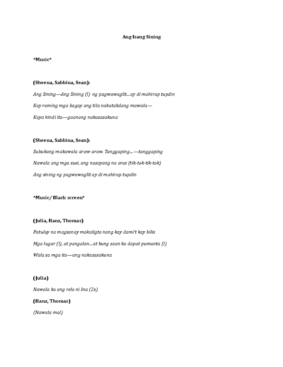 Ang-Isang-Sining - beautiful me - Ang Isang Sining Music (Sheena ...