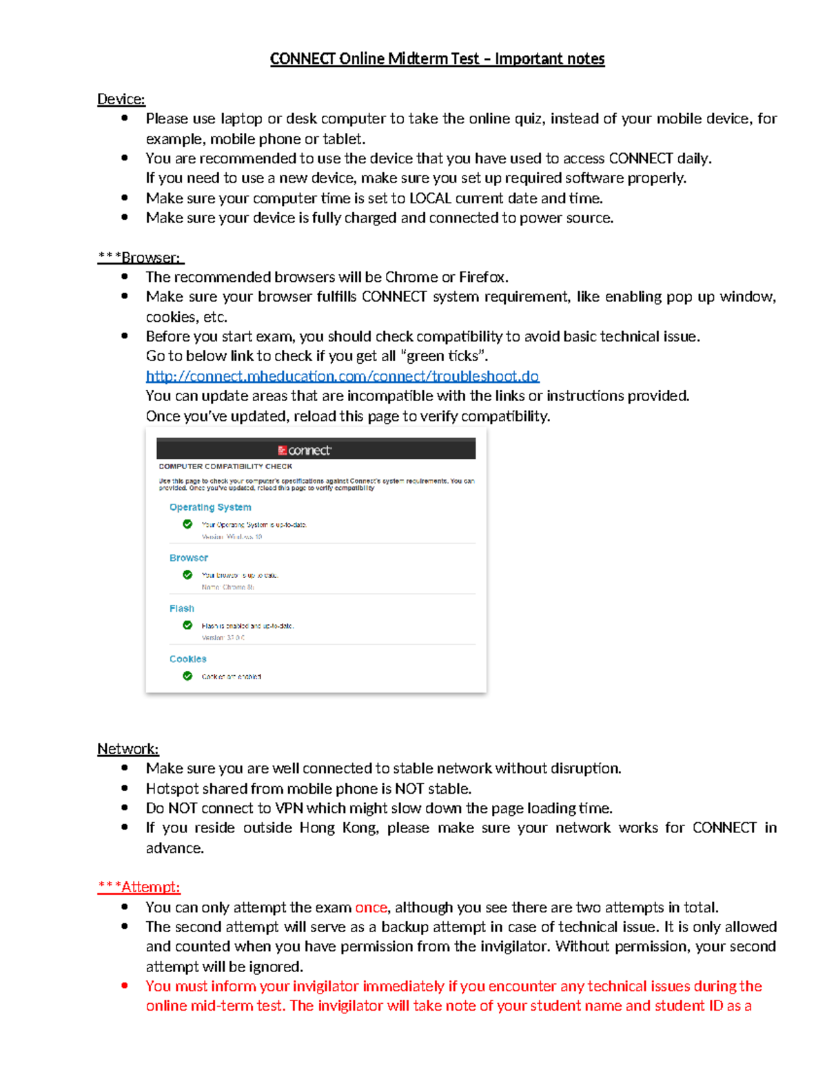 2. [important] Midterm arrangement-Important note about using Connect ...