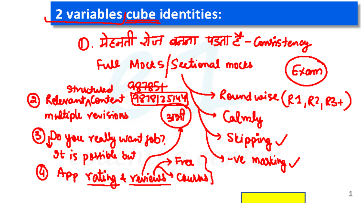4 non bailable offences - 2 variables cube identities: 𝒂 + 𝒃 𝟑 = 𝒂 𝟑 ...