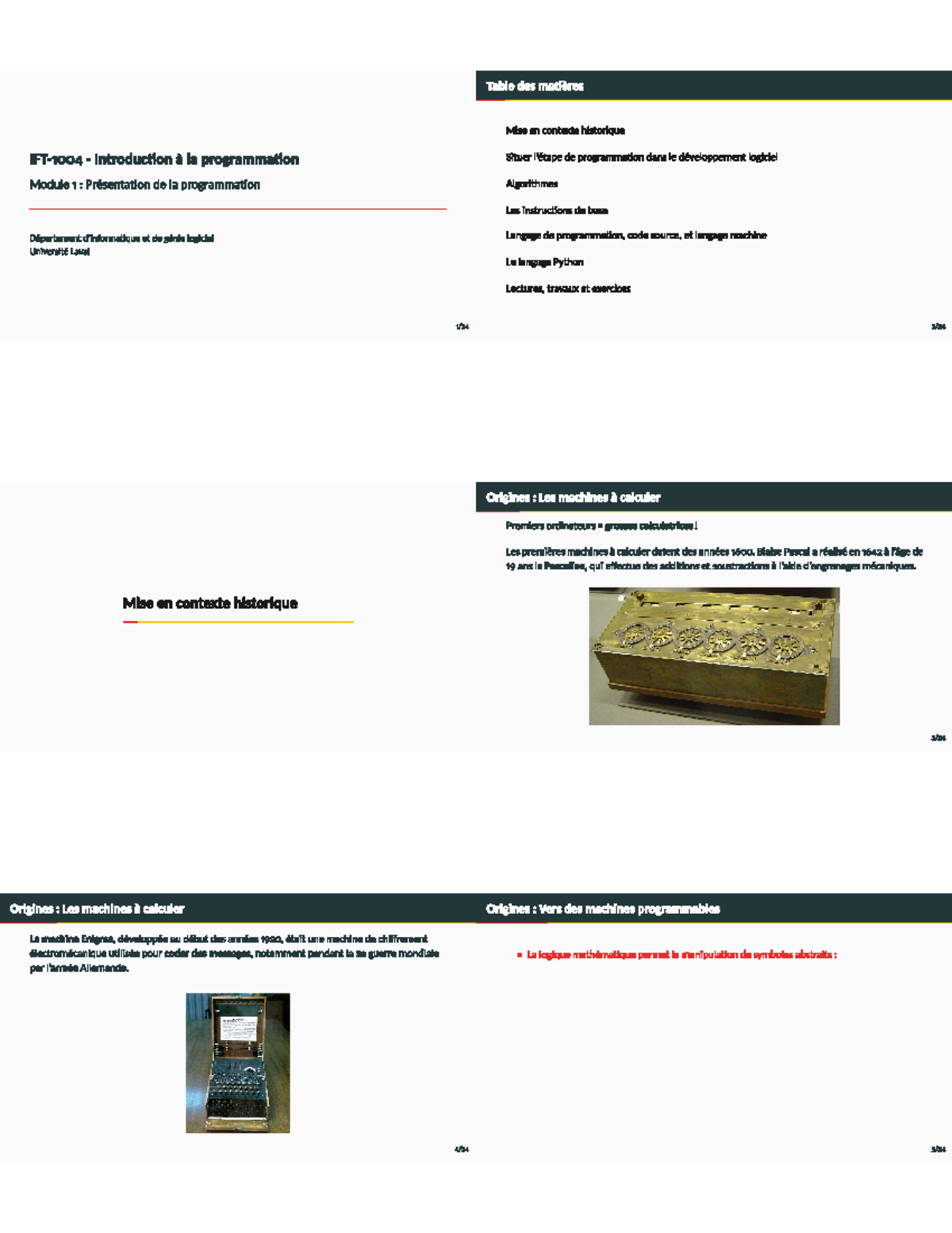 Module 1 - Département d’informatique et de génie logiciel Université ...