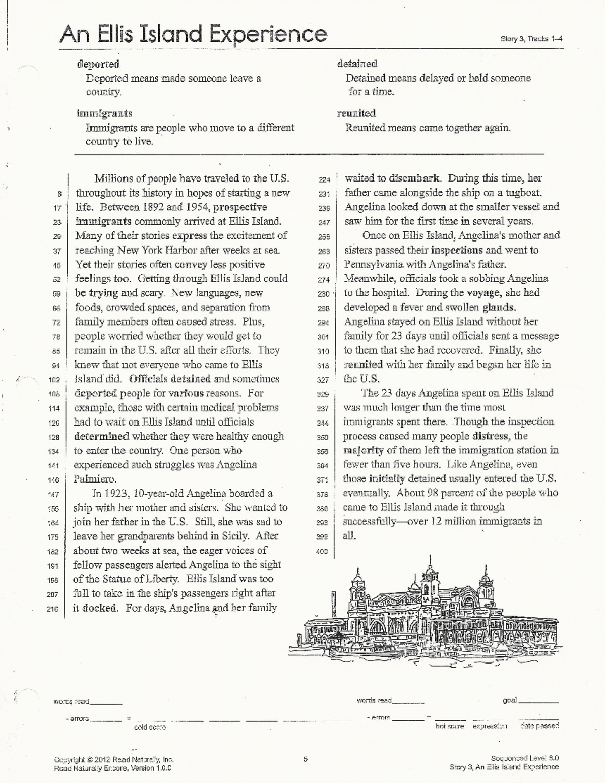 Ellis Island - it is very good practice and it took 2 days to do. - Studocu