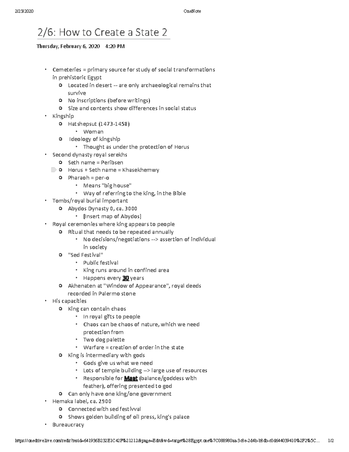 How to Create a State 2 - 2/23/2020 OneNote - Studocu