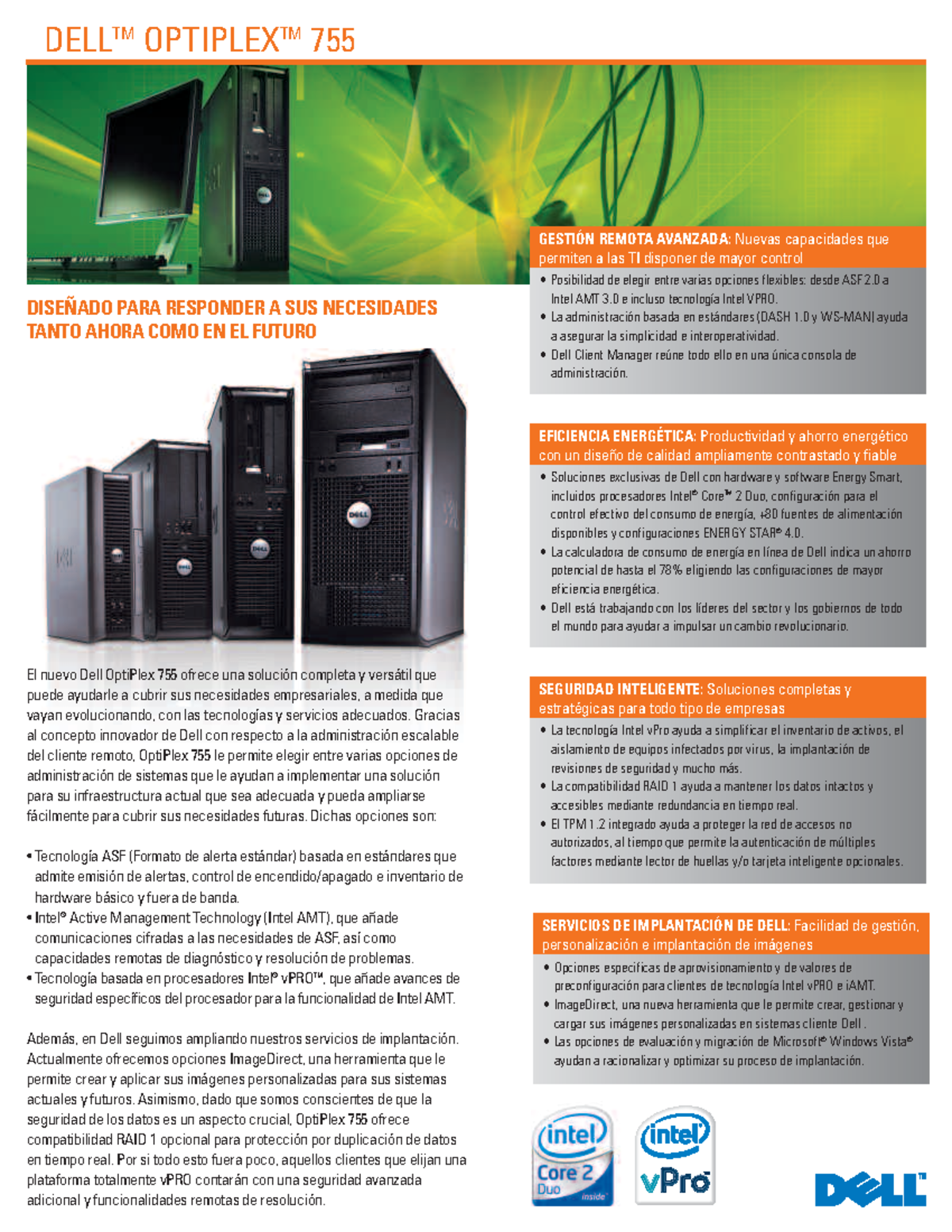 Dell-optiplex-755 - Sio - DELL TM OPTIPLEX TM 755 GESTIÓN REMOTA ...
