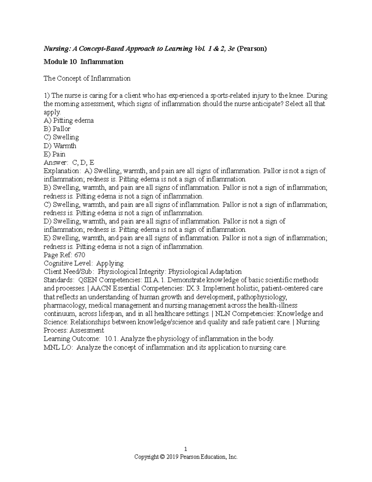 0134617061 TB Module 10 - Nursing: A Concept-Based Approach to Learning ...