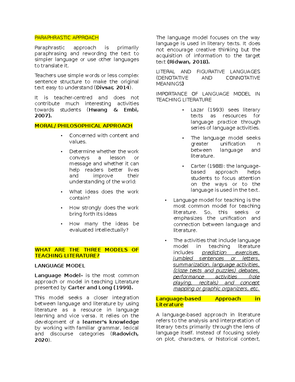 Inbound 5849222507947780670 - PARAPHRASTIC APPROACH Paraphrastic ...