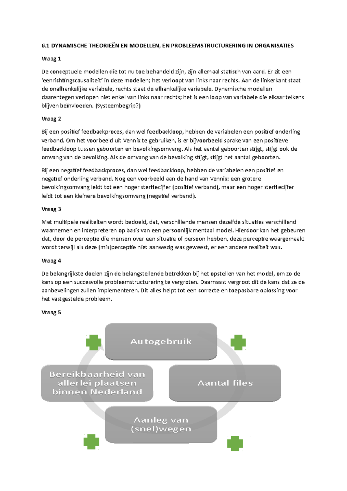 OIMA Weektaak 6 - 6 DYNAMISCHE EN MODELLEN, EN PROBLEEMSTRUCTURERING IN ...