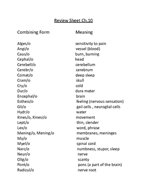 Medical Terminology Chapter 2 Review - up down above below between ...