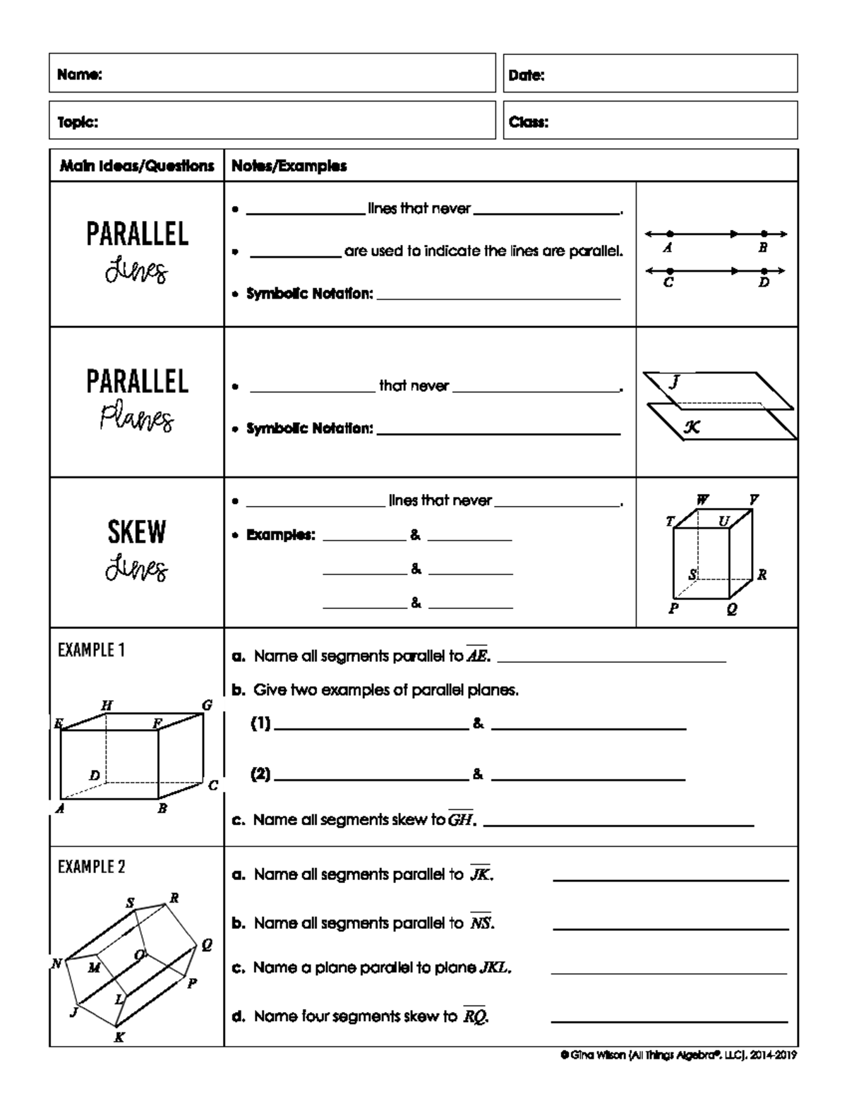 Angles+formed+by+a+transversal - Name: Date: Topic: Class: Main lines ...