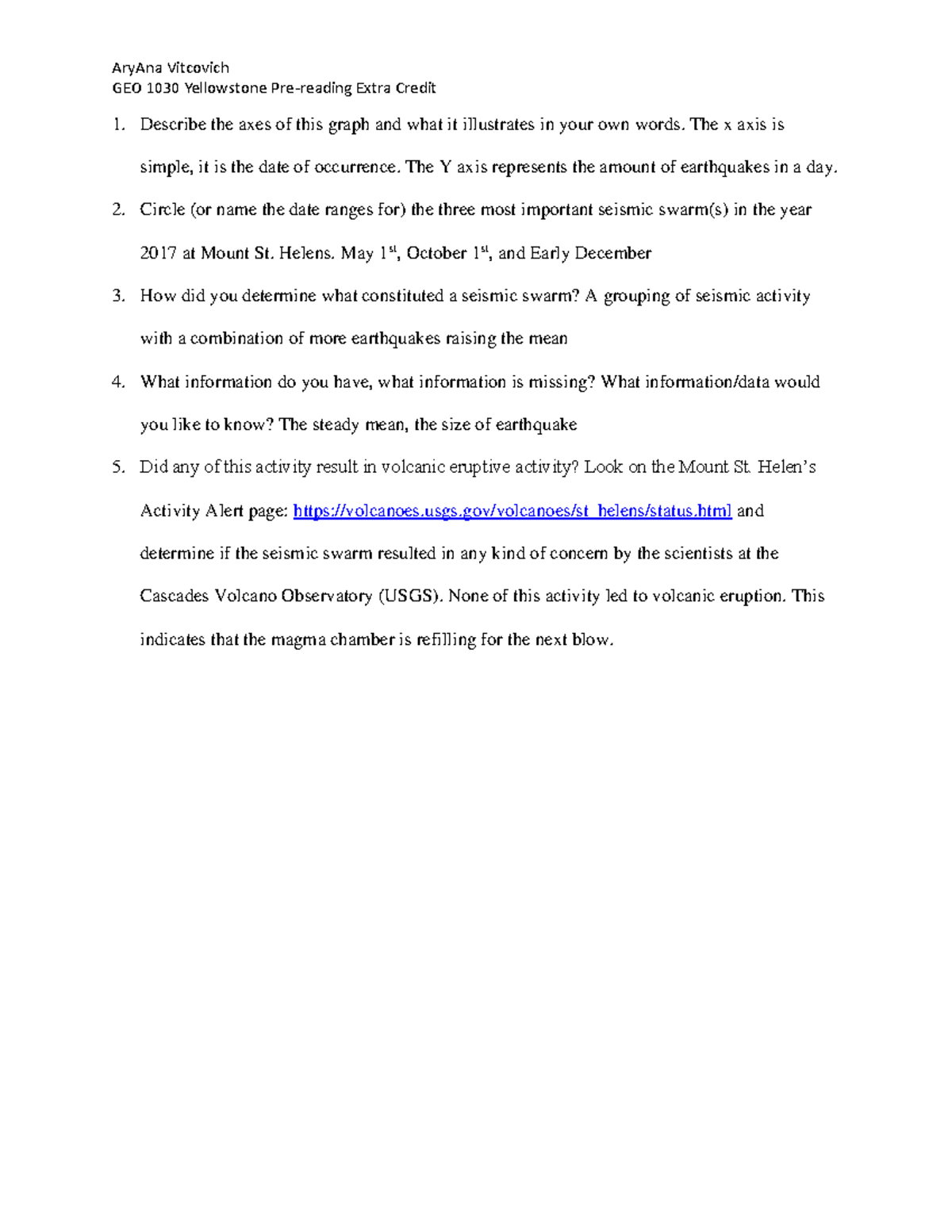 Yellowstone Pre-reading Extra Credit - AryAna Vitcovich GEO 1030 ...