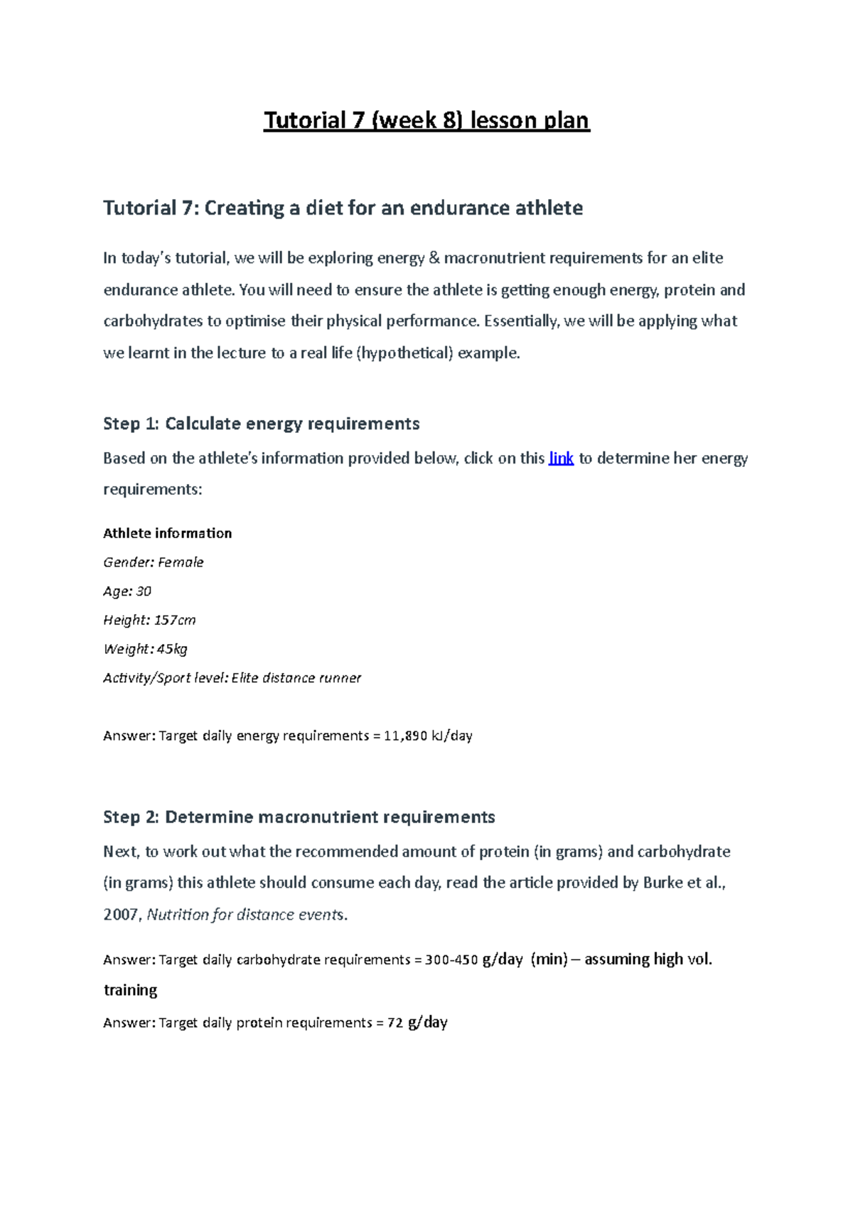 Tutorial 7 week 8 lesson plan students-5 - Tutorial 7 (week 8) lesson ...