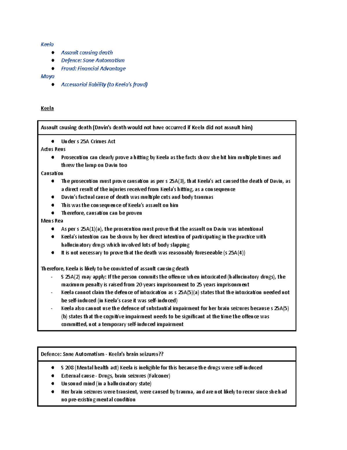 2018 Law Past Paper - 2018 practice exam - Notes and description of ...