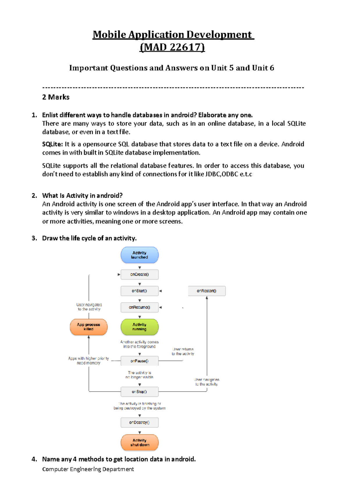 UNIT 5 & 6 Notes - uiiymyntbetgnnyhg - Mobile Application Development ...