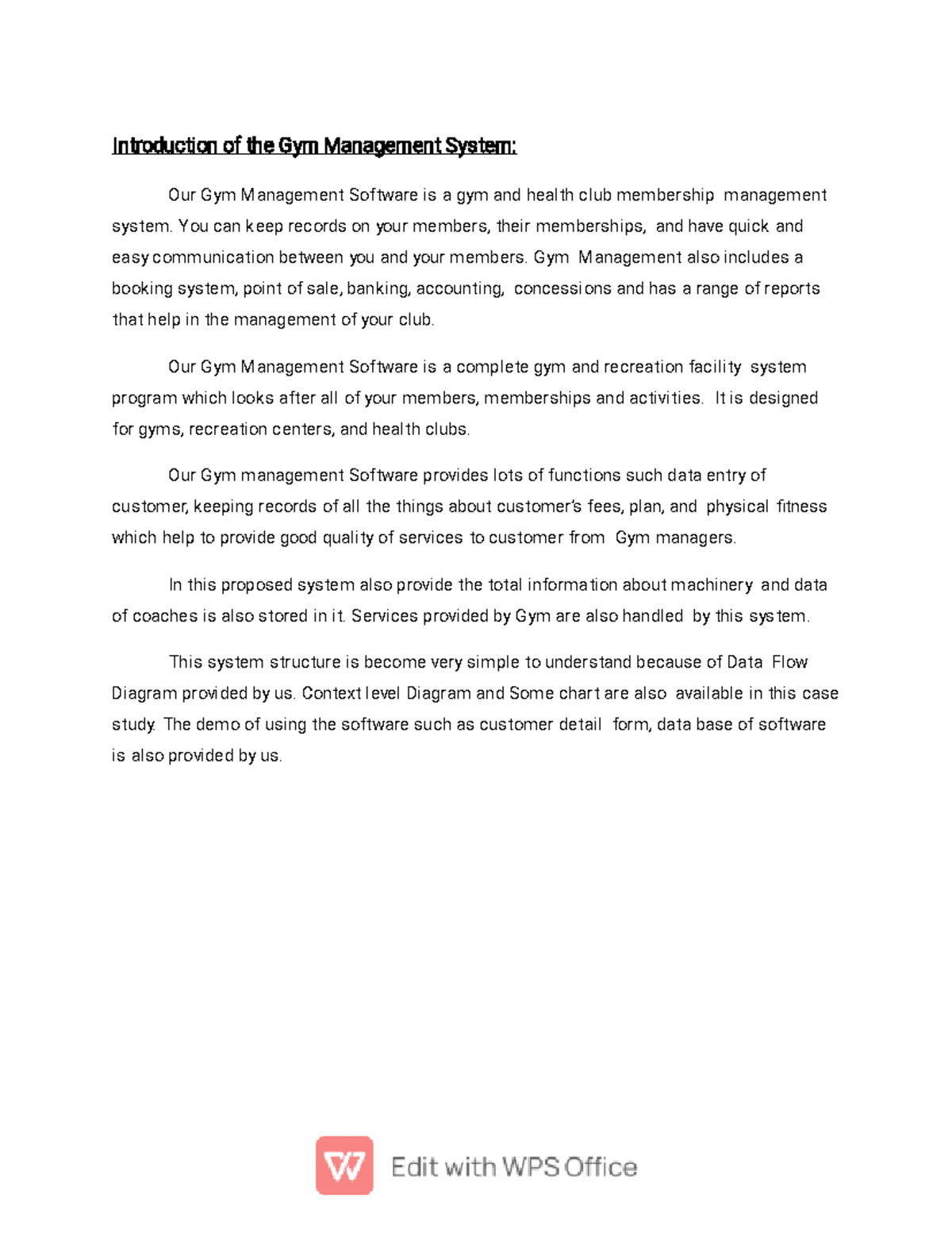 25661677 - Project is going well - Introduction of the Gym Management ...