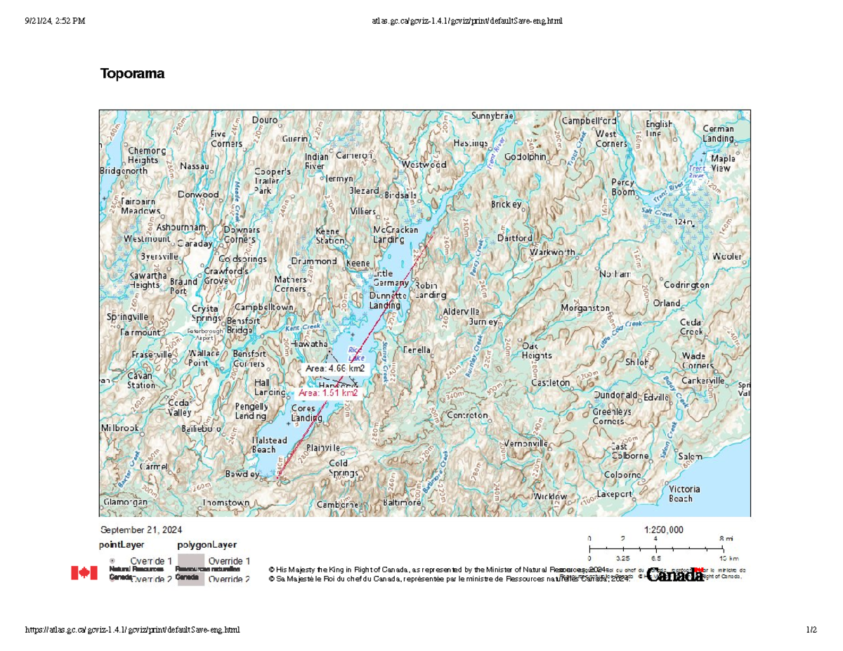 Atlas.gc.ca gcviz-1.4 - BIO 2382B - Toporama © His Majesty the King in ...