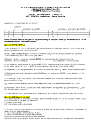 Multiliteracidad - Resumen Métodos matemáticos - GOBIERNO DEL ESTADO DE ...