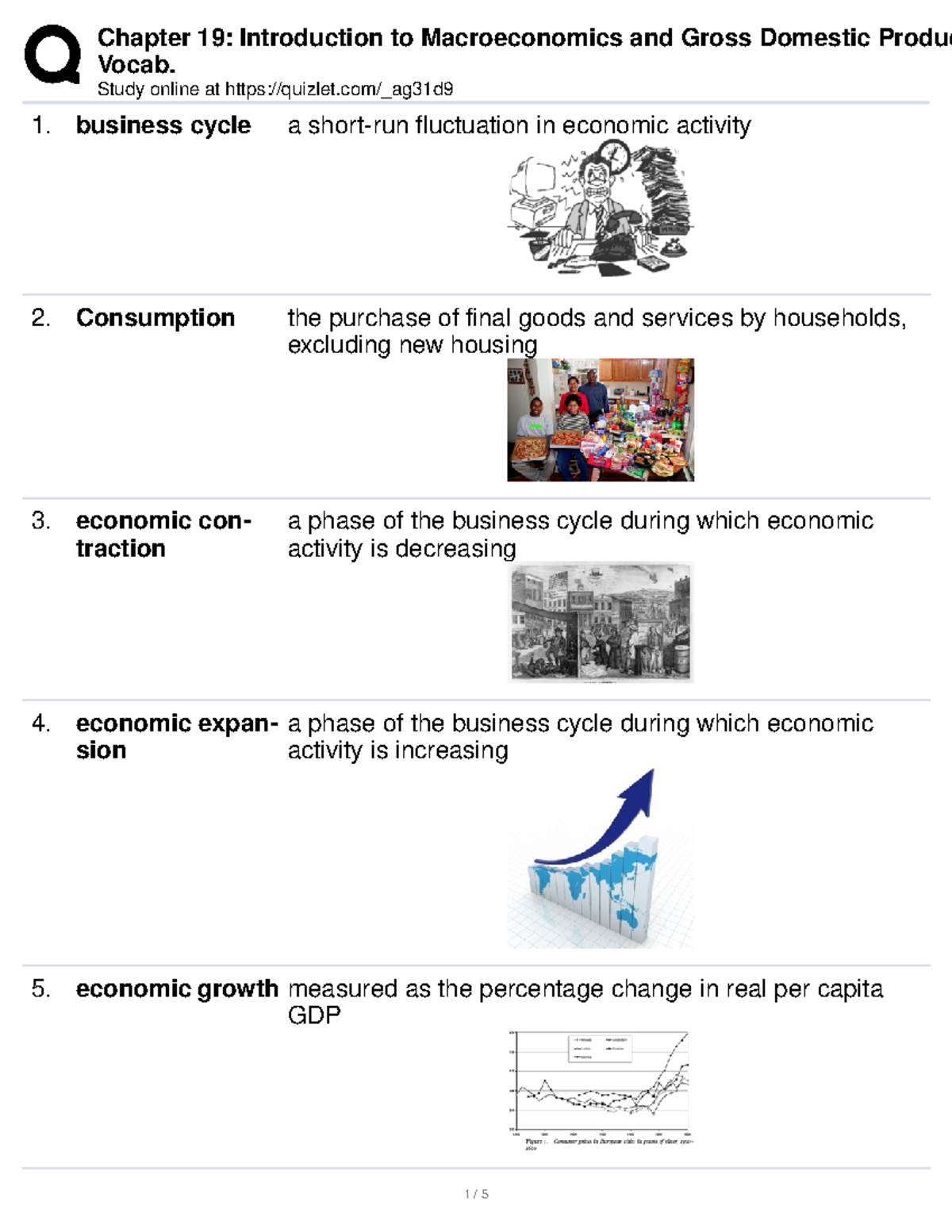 Chapter 19 Introduction to Macroeconomics and Gross Domestic Product ...