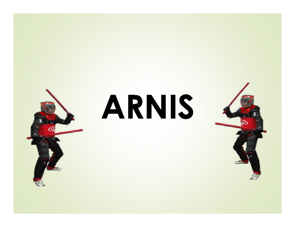 Arnis-P3 - INDIVIDUAL AND DUAL SPORTS - Arnis is regarded as a ...