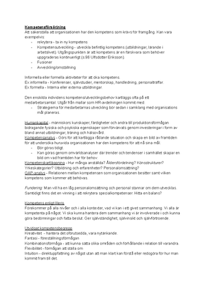 Kompetensförsörjning - Sociologiska perspektiv på kompetensförsörjning Föreläsning med Maria ...