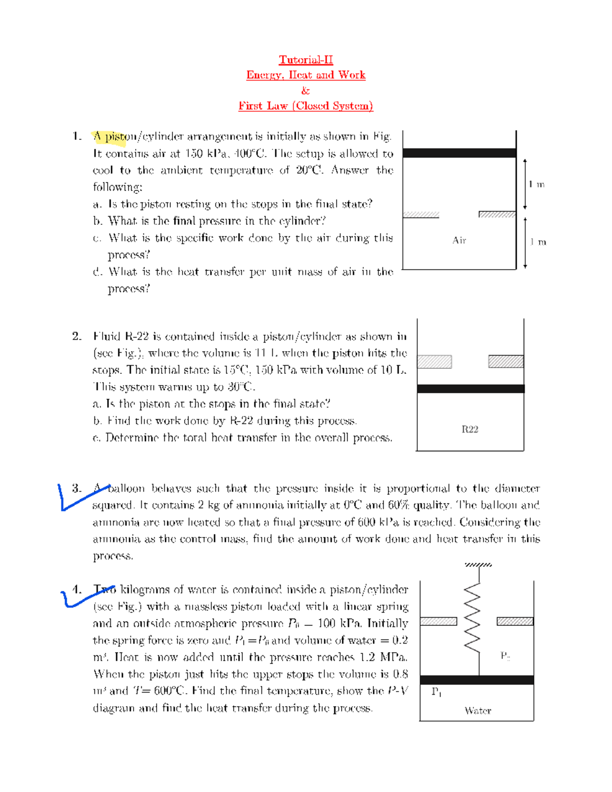 Tutorial 2 - Basic Thermodynamics - Studocu