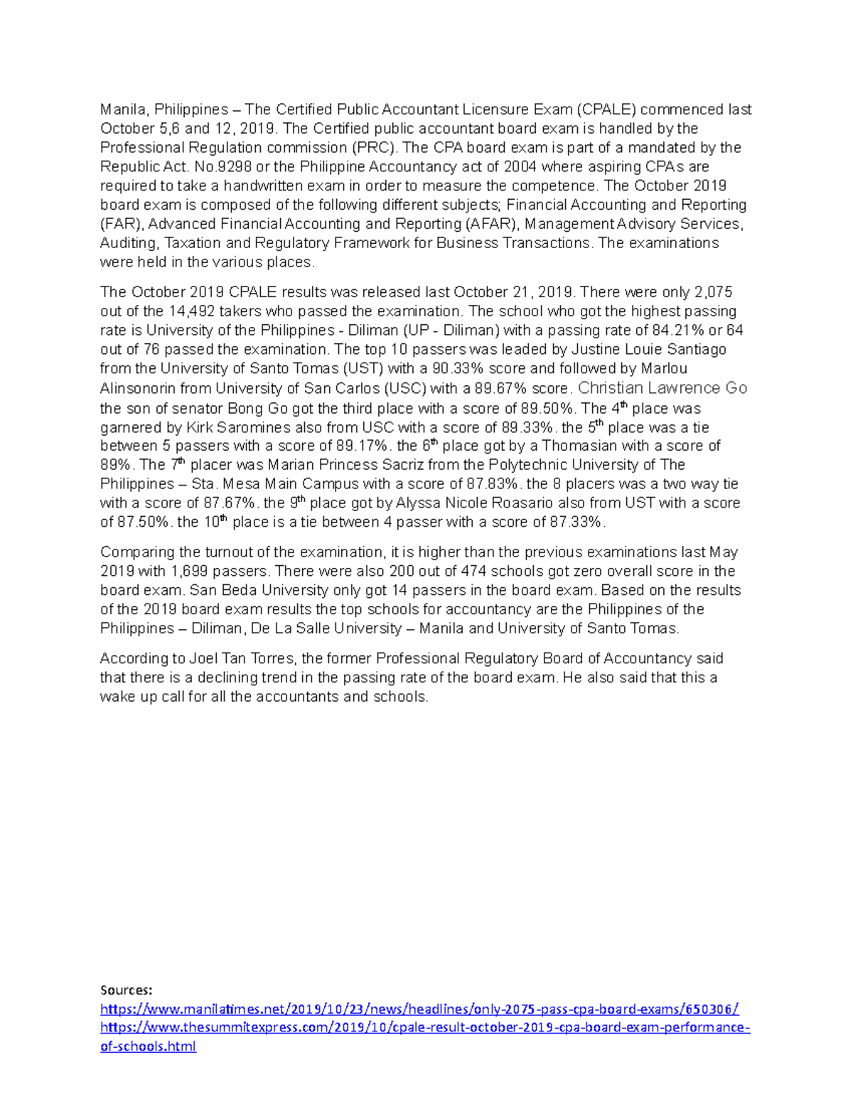 Cpale - Grade: 94 - Manila, Philippines – The Certified Public ...