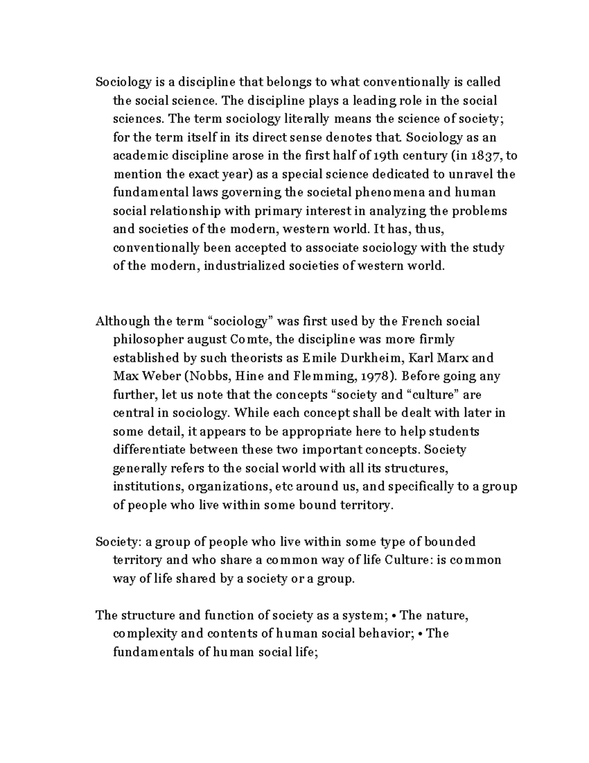 Sociology - young - Sociology is a discipline that belongs to what ...