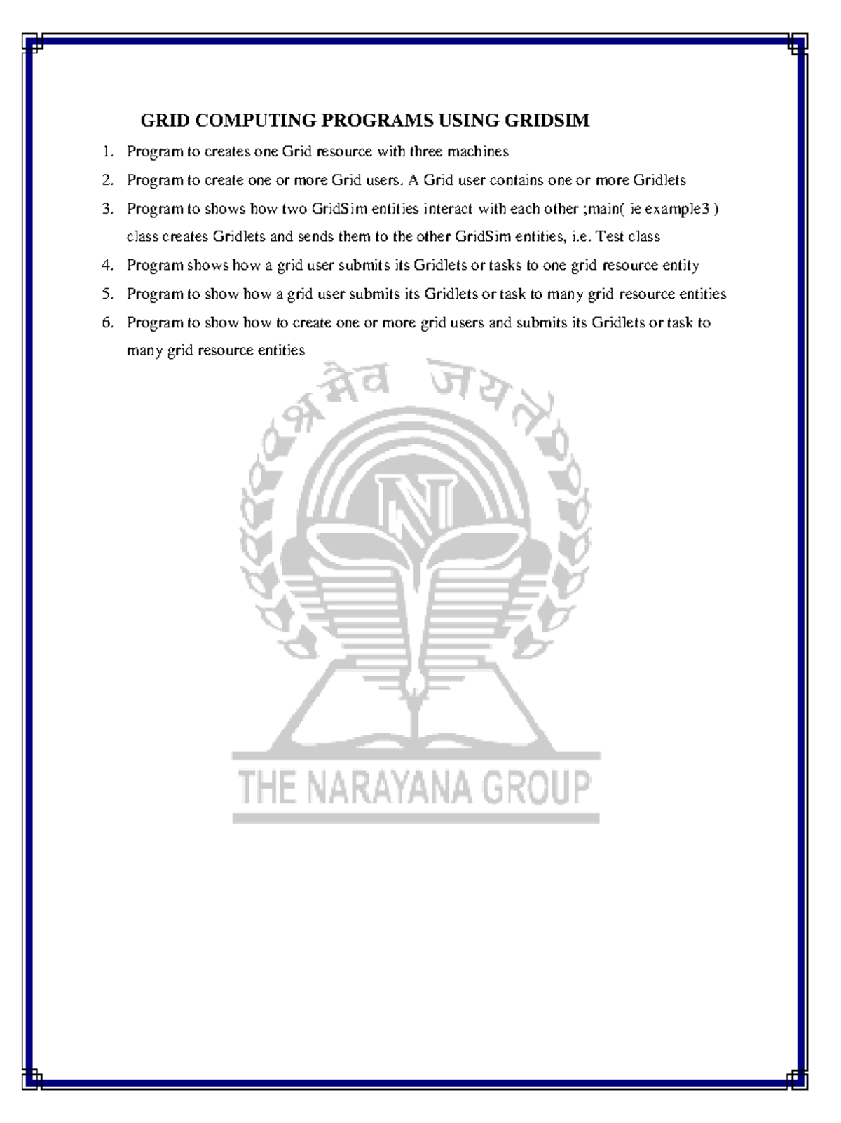 GCC LAB Manual for jntua students final year - Grid and cloud Computing - JNTU Anantapu - Studocu