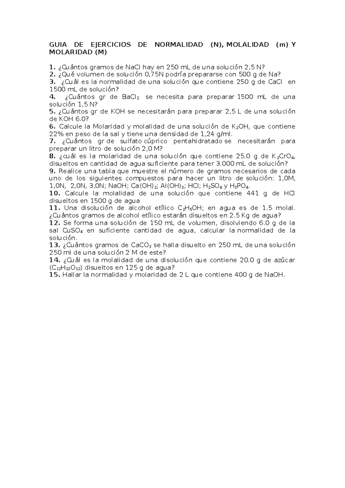 GUIA DE Ejercicios DE Normalidad. 11 - GUIA DE EJERCICIOS DE NORMALIDAD ...