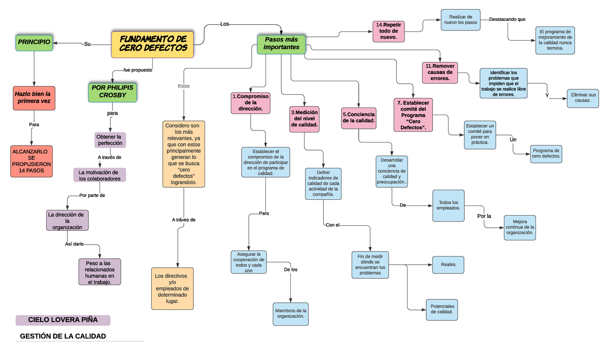 MAPA CONCEPTUAL CERO DEFECTOS - fue propuesto para CIELO LOVERA PIÑA ...
