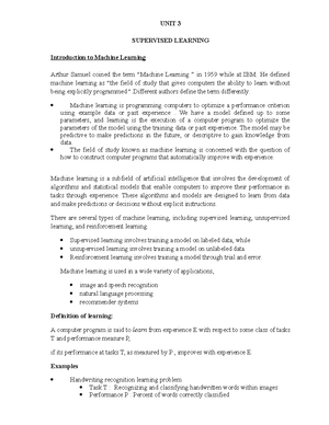 CS3491 AIML QB - Question bank - CS3491 ARTIFICIAL INTELLIGENCE AND MACHINE LEARNING COURSE ...