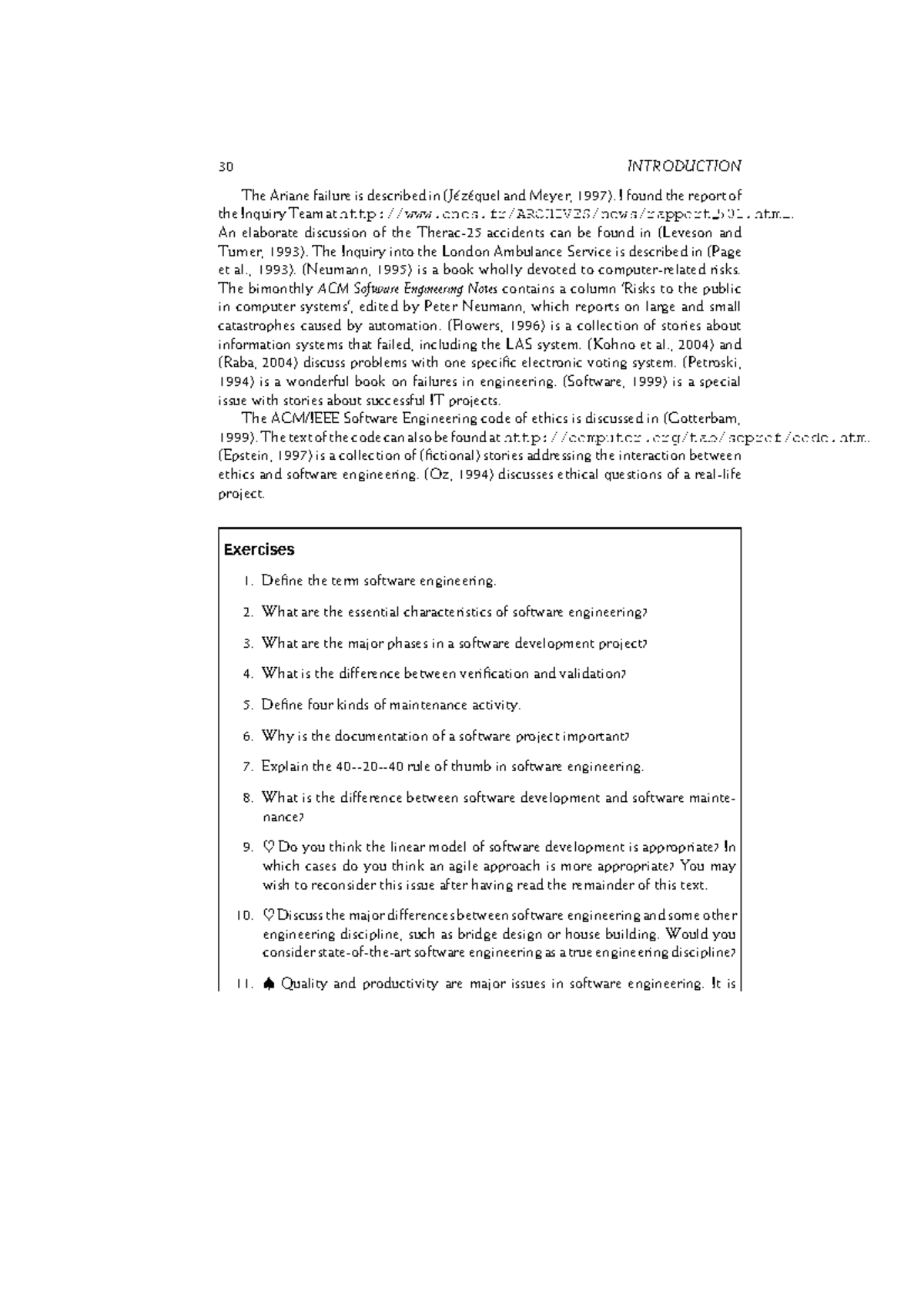 Software Engineering Lecture Notes - 30 INTRODUCTION The Ariane failure ...