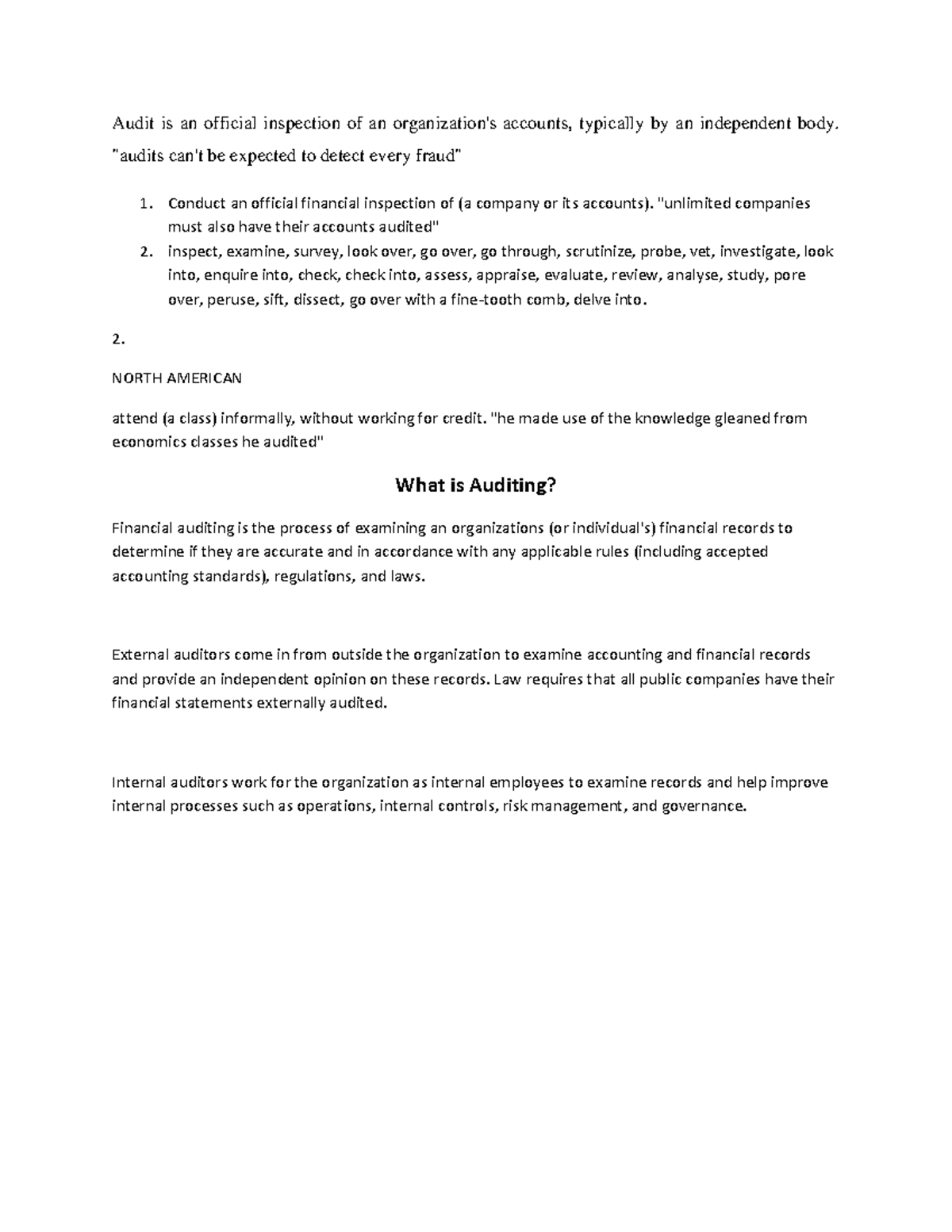 Audit - Audit -