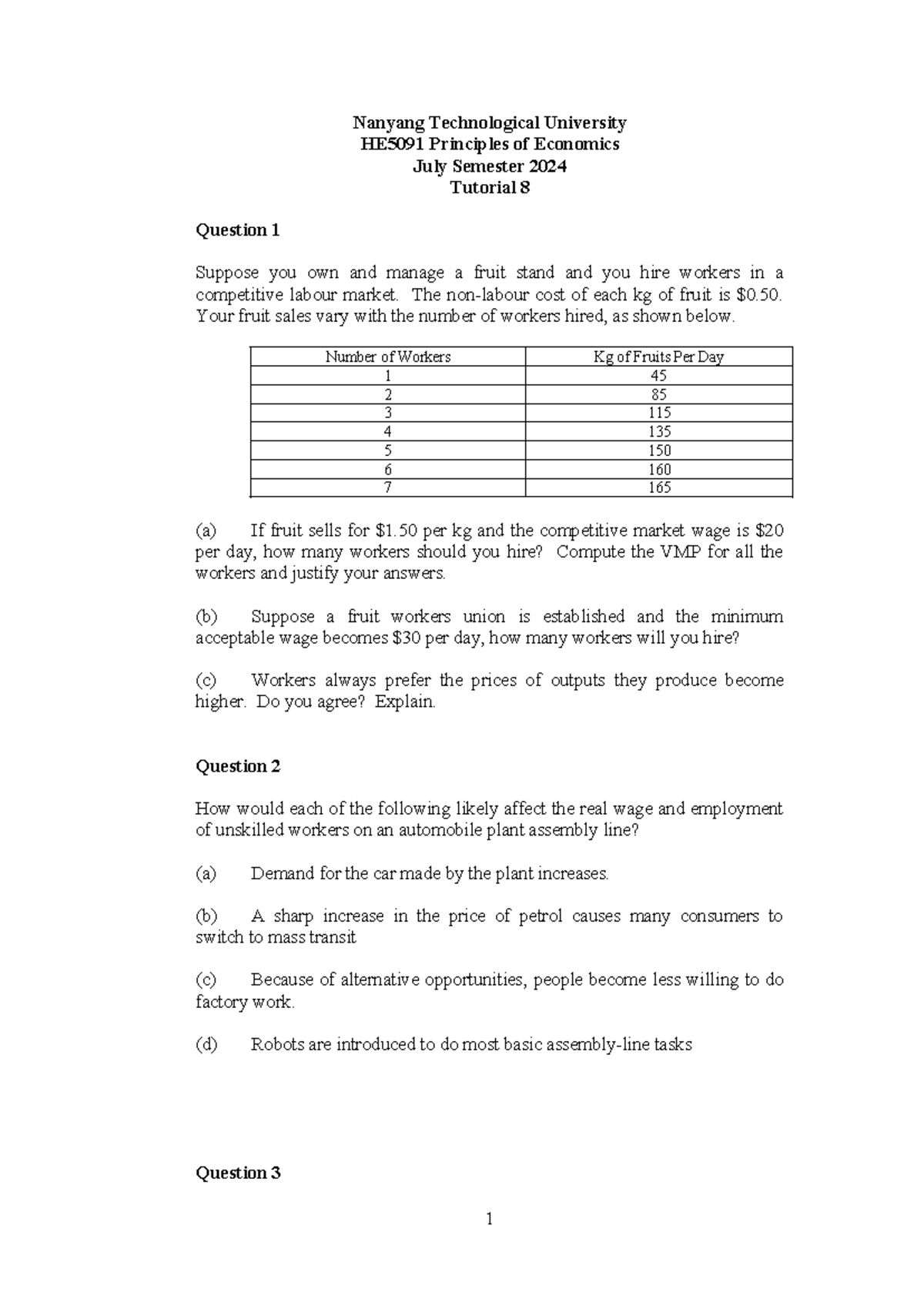 HE5091 Jul 2024 Tutorial 8.Student Version - Nanyang Technological ...