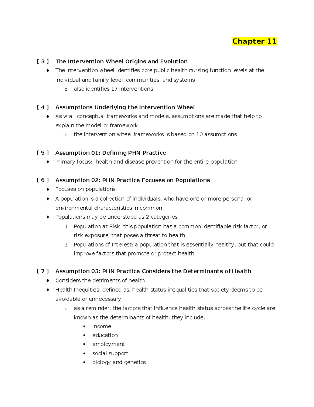 Exam 02 Notes - Chapter 11 [ 3 ] The Intervention Wheel Origins and ...