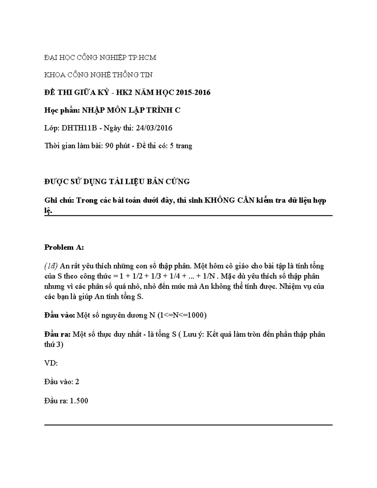 [123doc] - de-thi-nhap-mon-lap-trinh-c-co-giai-chi-tiet - ĐẠI HỌC CÔNG NGHIỆP TP KHOA CÔNG NGHỆ ...