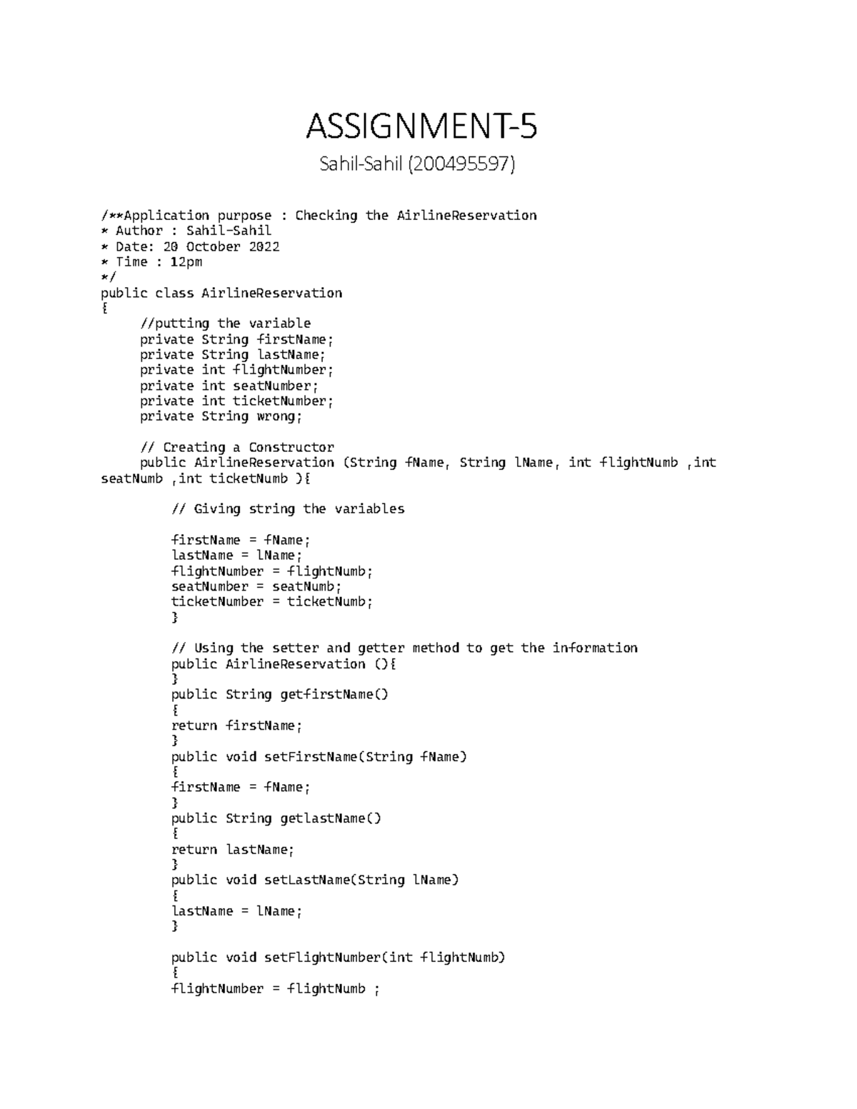 Assignment 5 georgian college comp 1030 waye brown - ASSIGNMENT- Sahil-Sahil (200495597) - Studocu
