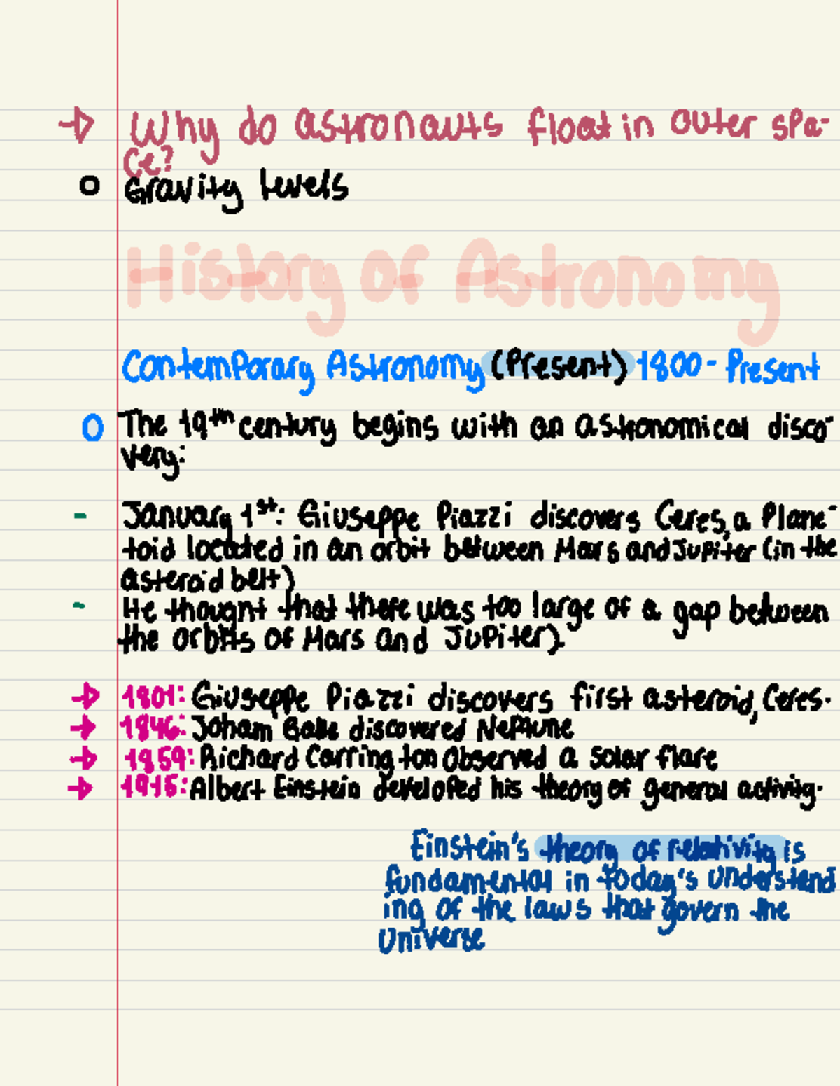 History of Astronomy 4 - D Why do astronauts float in outer space ...