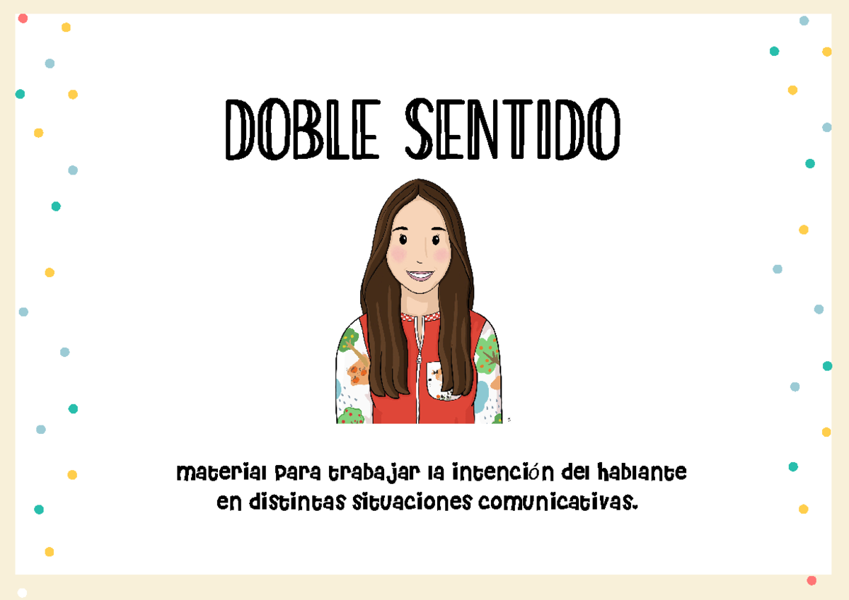 Tarjetas para trabajar los dobles sentidos - Material para trabajar la ...